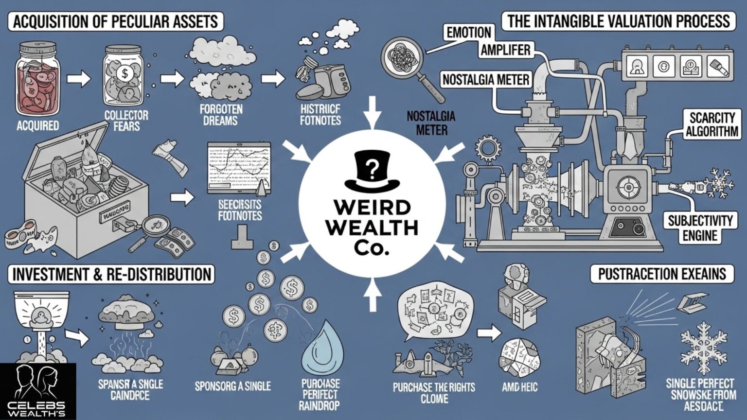 Weird Wealth Co: Quirky Cash Secrets - Celebs Wealths